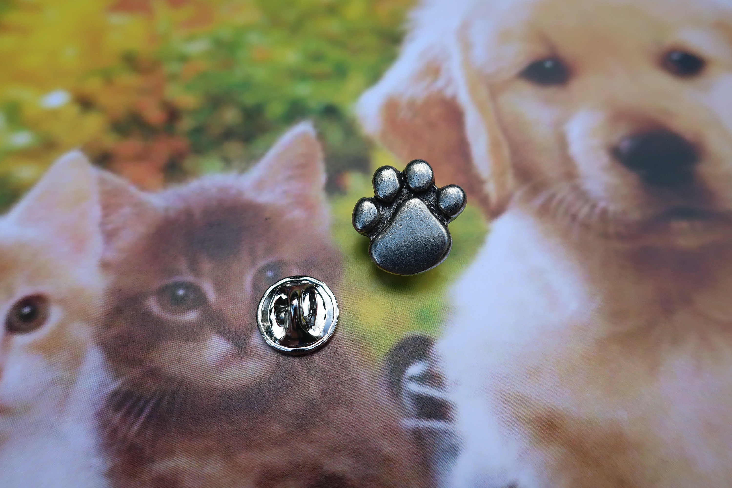 Paw Print Lapel Pin CC269 Pins for Pet Lovers Dog Paw Pin | Etsy