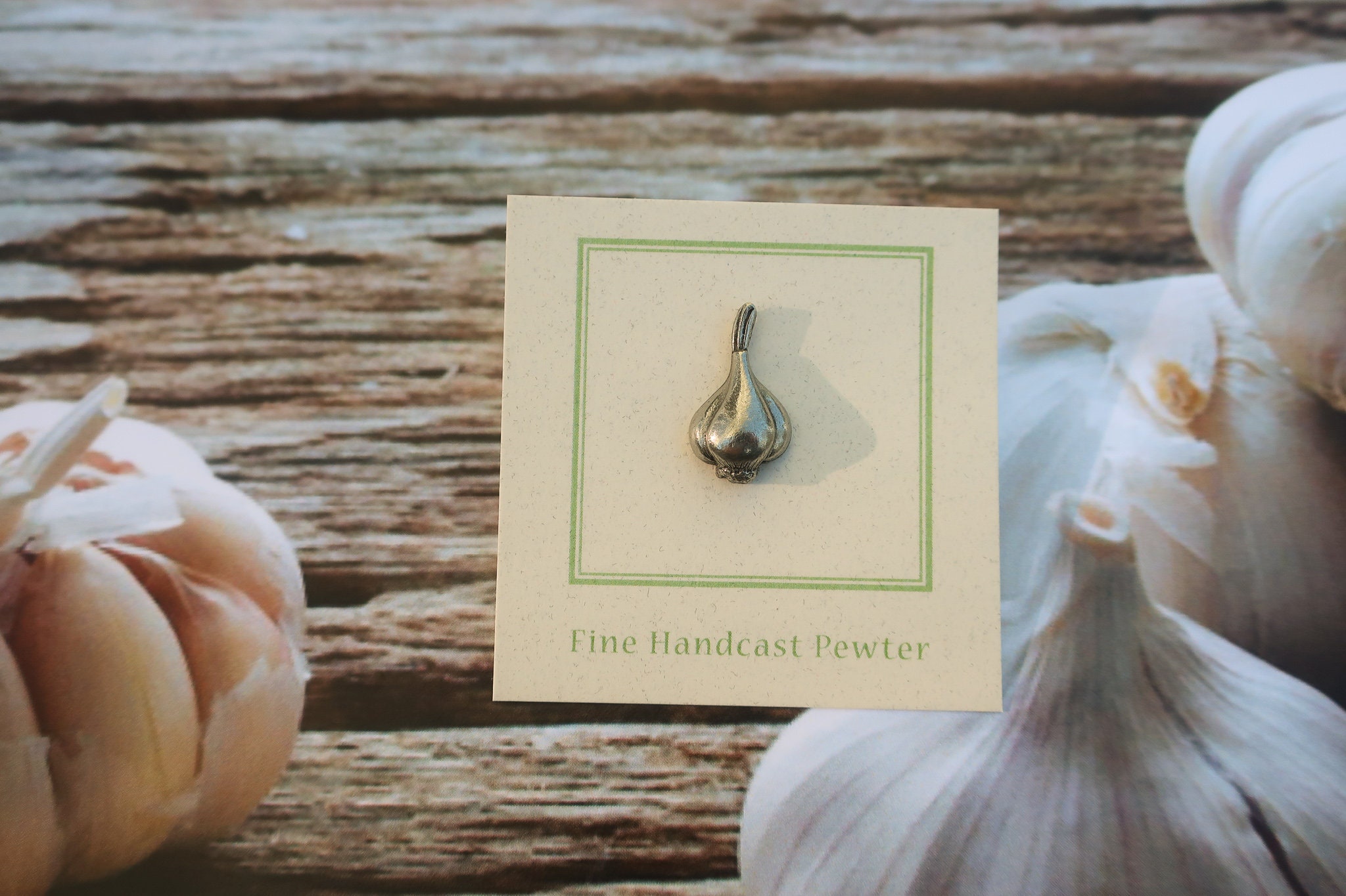 Garlic Lapel Pin- CC202- Kitchen, Cooking, Culinary, and Garlic and ...