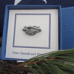 Handshake Lapel Pin - CC371- Handshake, Agreement, Working Together ...