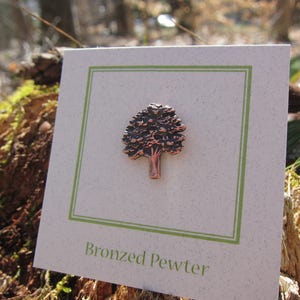 Copper Oak Tree Lapel Pin- CC363C- Oak, Tree, Nature, and Woods Pins - Etsy