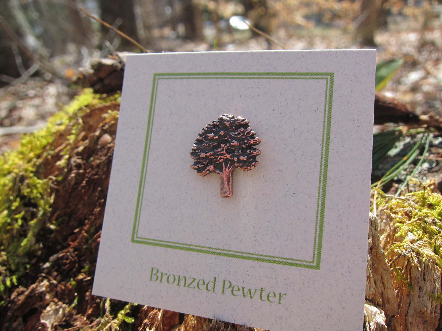 Copper Oak Tree Lapel Pin CC363C Oak Tree Nature and | Etsy