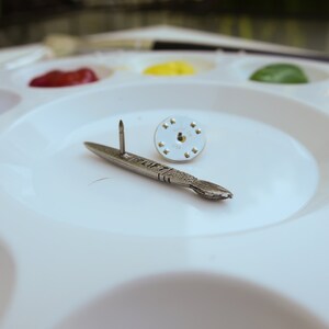 Art Brush Lapel Pin - CC429- Art, Art Teacher, Artist, Paint, Painting ...