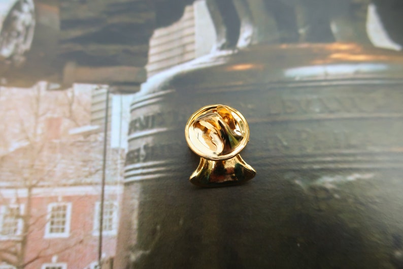 Liberty Bell Gold Dipped Pewter Lapel Pin- CC133G- Patriotic ...