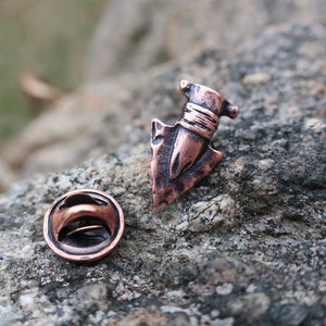 Arrowhead Copper Dipped Pewter Lapel Pin- CC410C- Arrows, Artifacts ...