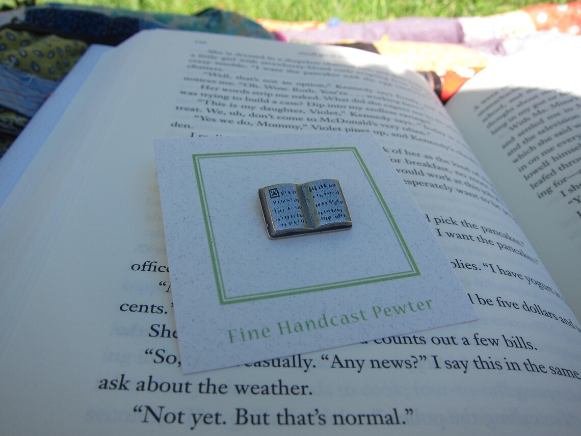 Book Lapel Pin CC375 Reading Literature and Education | Etsy