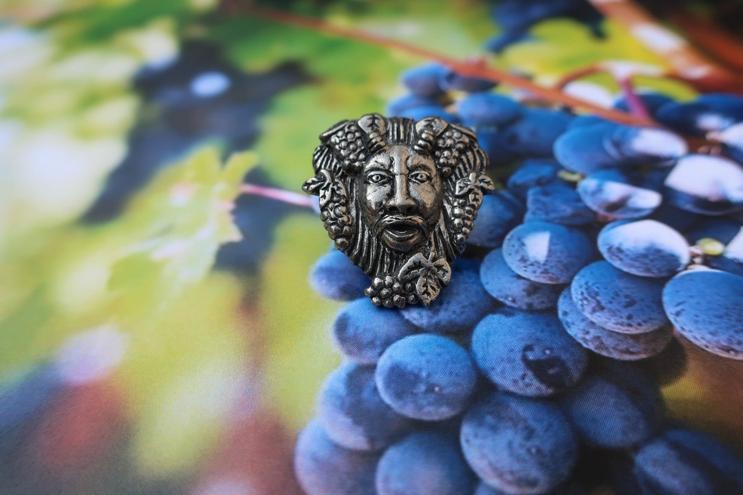 Bacchus Lapel Pin Cc264 Dionysus Wine God Wine Winery Vineyard And