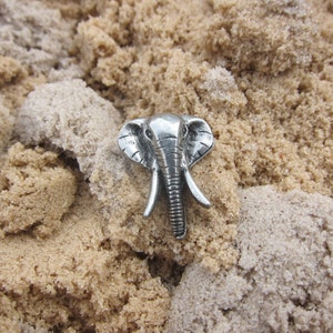 Elephant Head Lapel Pin- CC458- Zoo and Safari Animal Gifts and Pins - Etsy