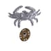 Blue Crab Pewter Lapel Pin- CC707- Shellfish, Fisheries, Crabs, and ...