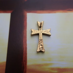 Gold Cross Lapel Pin- CC617G- Religious and Spiritual Pins- Church Pins ...