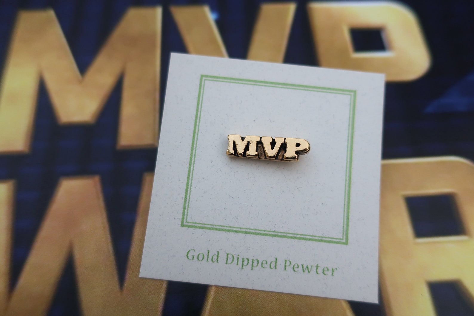 MVP Gold Dipped Pewter Lapel Pin CC423G-Most Valuable Player | Etsy