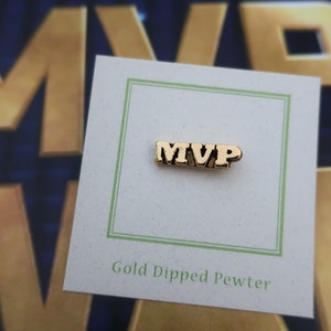 MVP Gold Dipped Pewter Lapel Pin- Cc423g-most Valuable Player, Awards ...