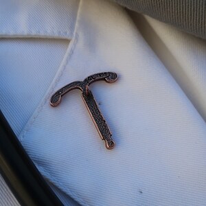 Copper IUD Lapel Pin- CC636C- IUD, Intrauterine Device, Contraception ...