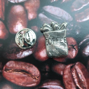 Bag of Coffee Lapel Pin - CC213- Coffee, and Barista Pin - Etsy