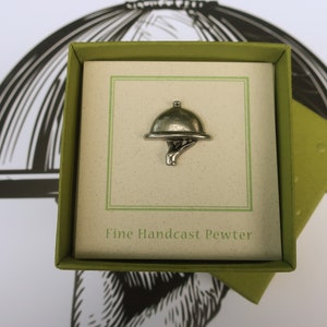 Waiter's Tray Pewter Lapel Pin CC476 Restaurant, Catering, Server, and ...
