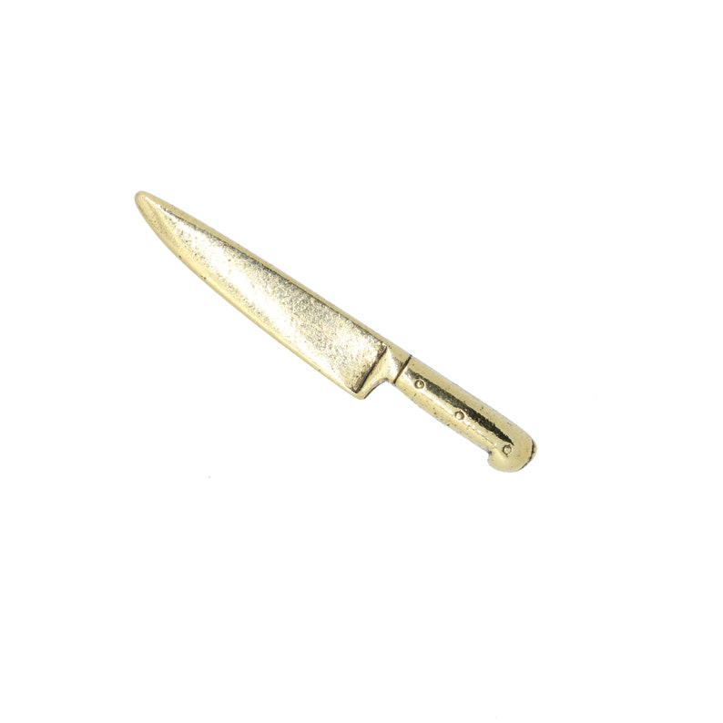 Gold Chef Knife Lapel Pin CC195G Kitchen and Culinary Pins - Etsy