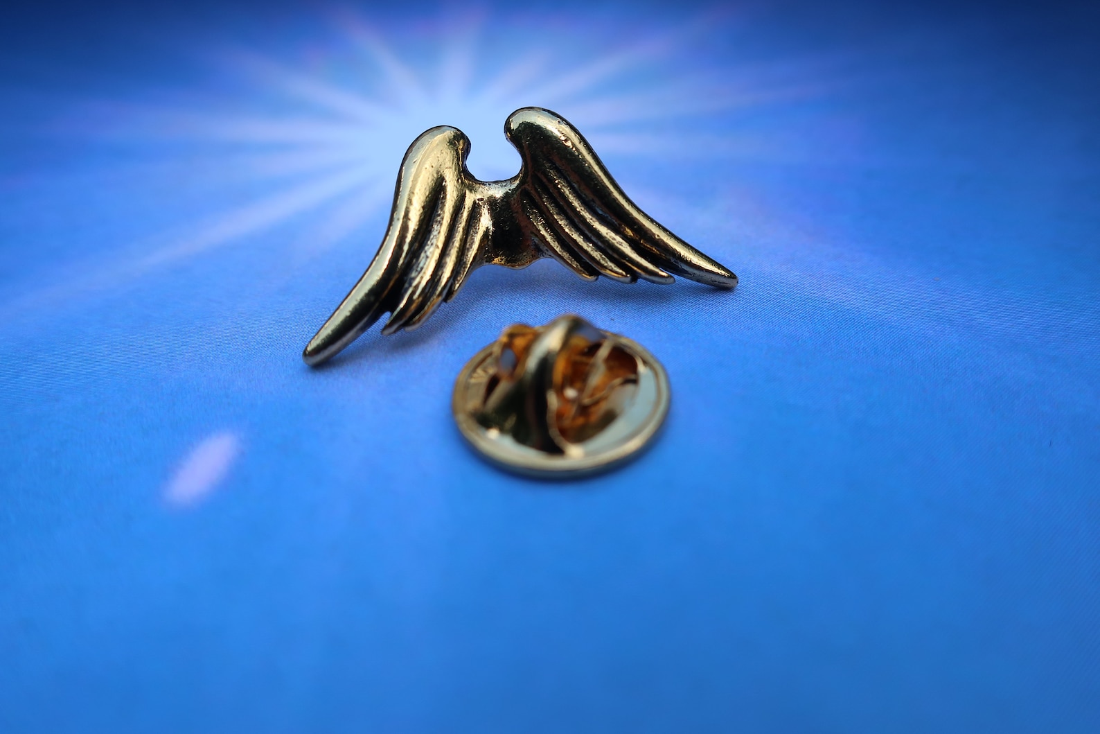 Gold Angel Wings Lapel Pin CC487G Angel Memorial and | Etsy