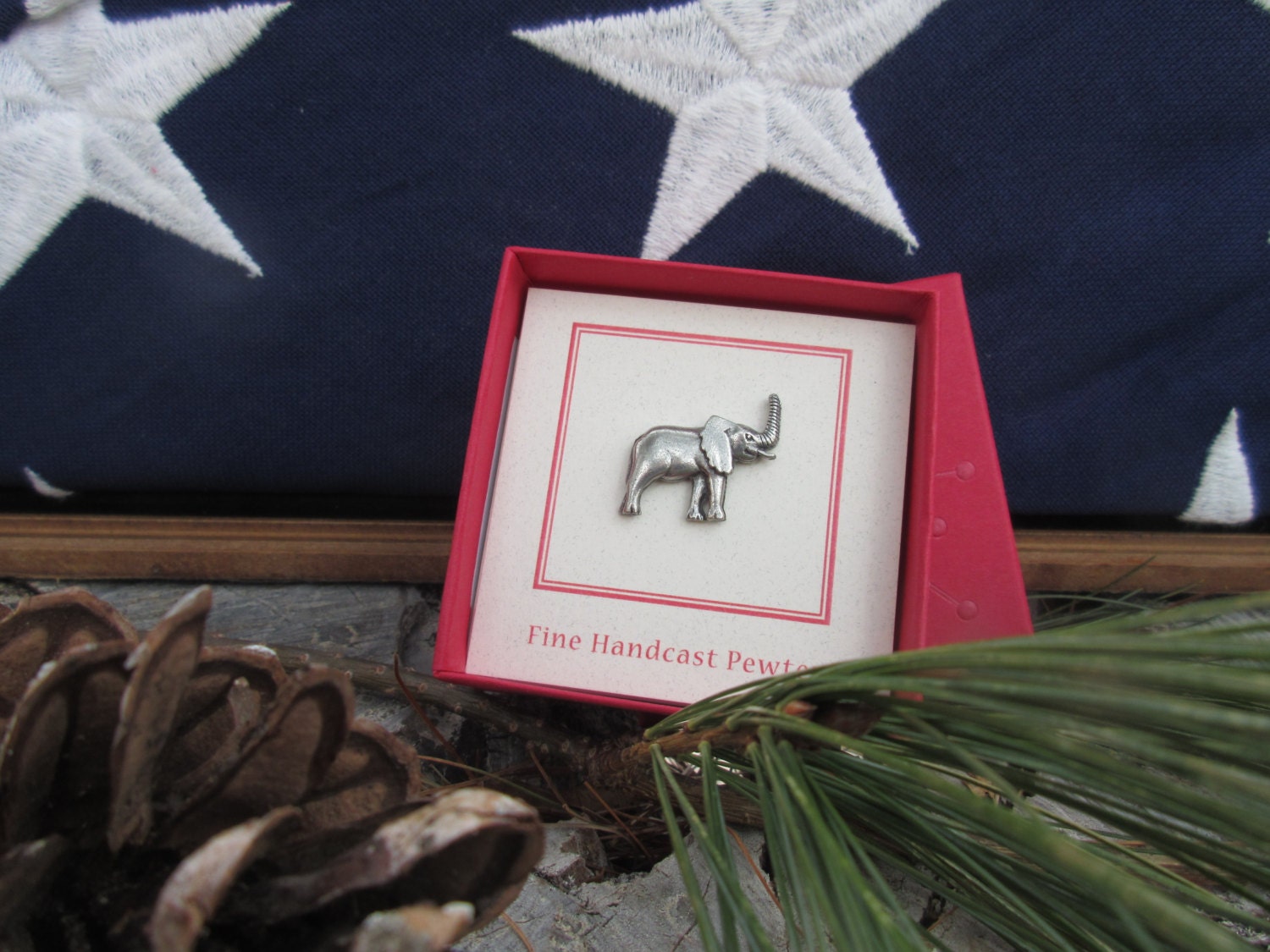 Elephant Lapel Pin- CC248- Elephant, Savannah, Asia and African Animals ...