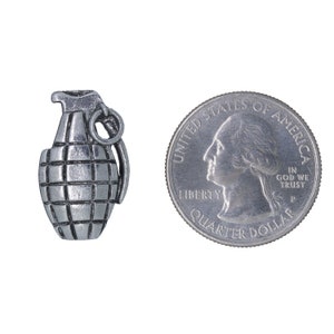 Grenade Pewter Lapel Pin- CC660- Explosives, Weapons, Bombs, War, WWI ...
