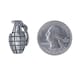 Grenade Pewter Lapel Pin- CC660- Explosives, Weapons, Bombs, War, WWI ...