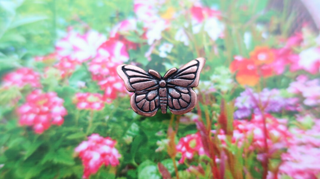 Butterfly Copper Dipped Pewter Lapel Pin- CC388C- Butterfly ...