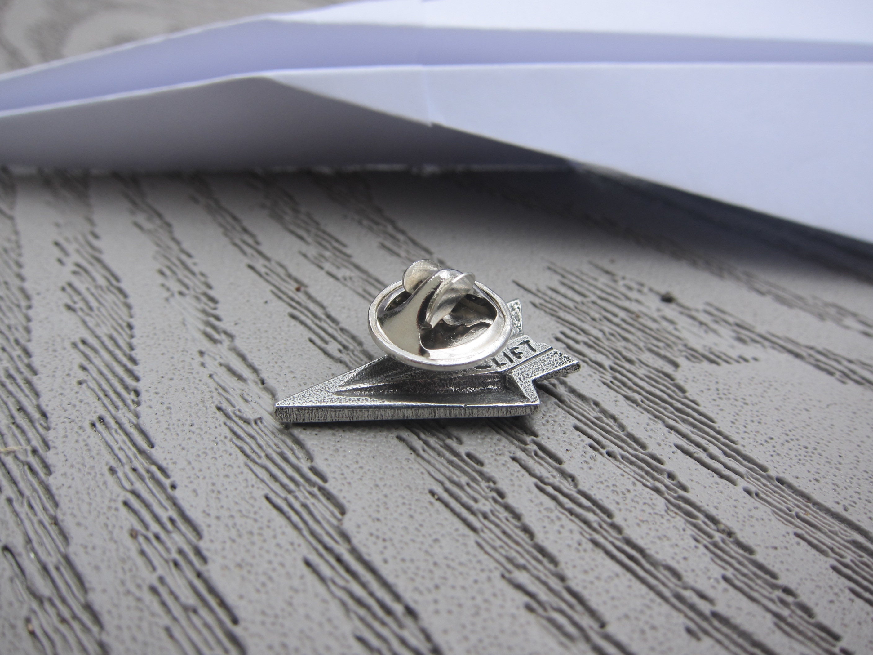 Paper Airplane Lapel Pin CC634 Paper Plane Aeroplane - Etsy