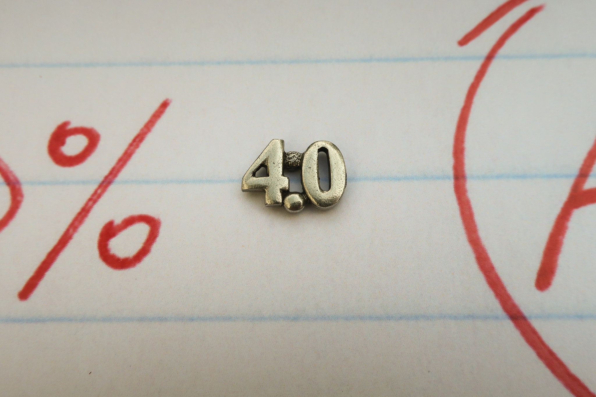 4.0 Lapel Pin CC565 Academic Grade Point Average School - Etsy