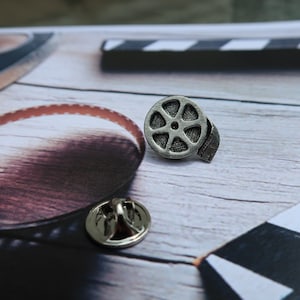 Film Reel Lapel Pin - CC326- Motion Picture, Movies, Movie, Film, Reel ...