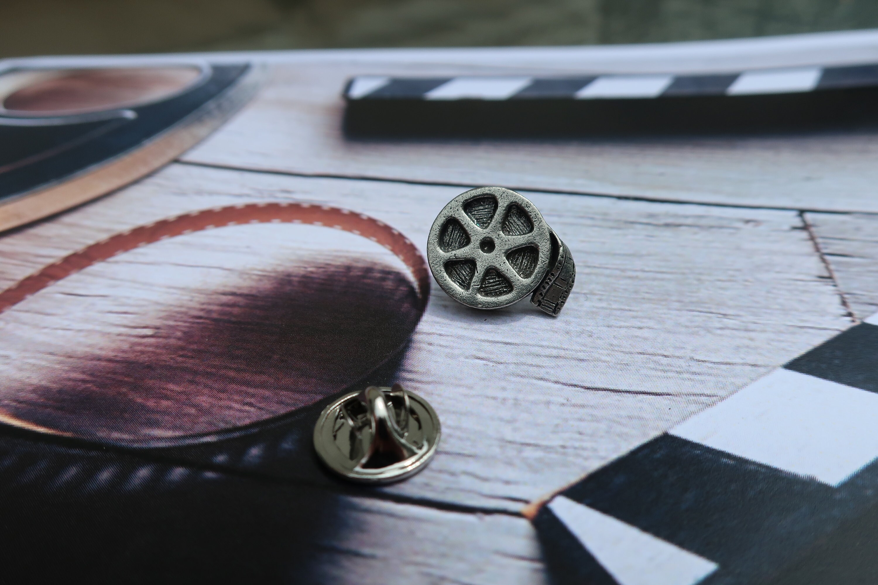 Film Reel Lapel Pin CC326 Motion Picture Movies Movie | Etsy