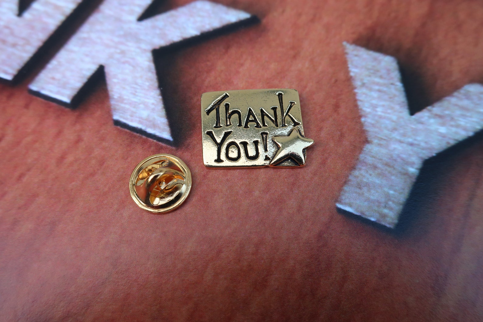 Thank You Gold Lapel Pin CC555G Thank You Grateful - Etsy