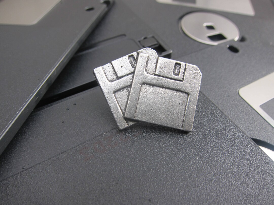 Floppy Disks Lapel Pin - CC273- Floppy, Diskette, Storage, Computer ...