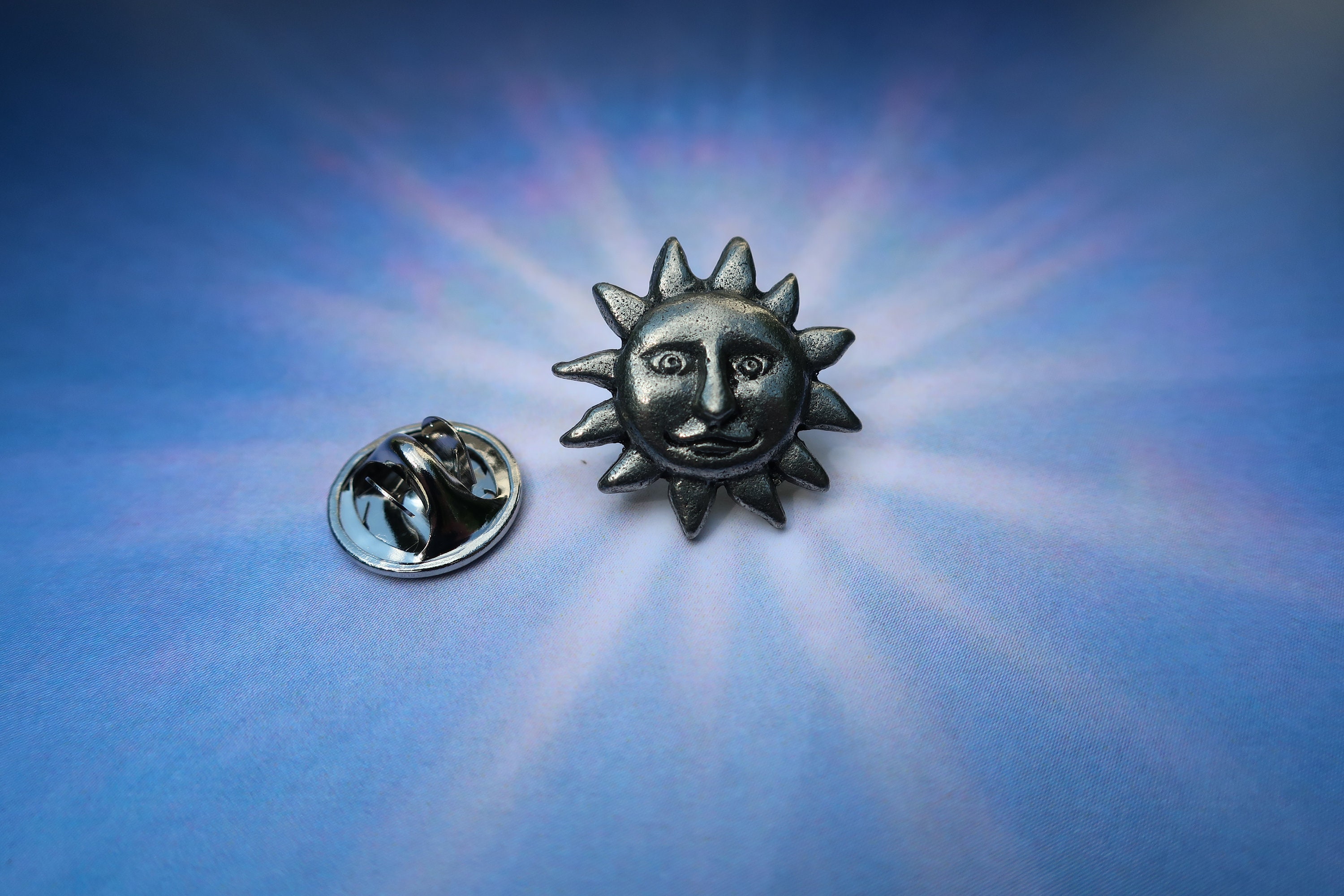 Sunface Lapel Pin CC393 Sun Solstice and Summer Pins - Etsy