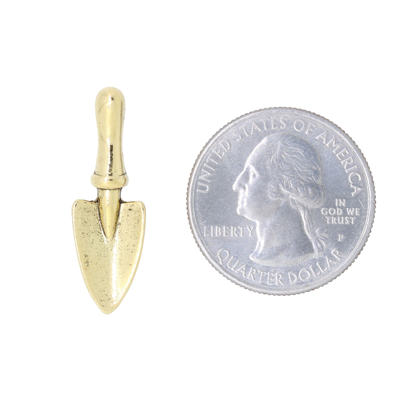 Gold Trowel Lapel Pin- CC155G- Gardening Tool Pins for Gardeners, Green ...