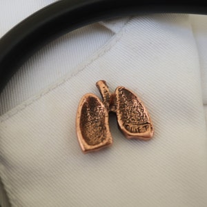 Copper Lung Lapel Pin-cc390c- Medical and Anatomy, Respiratory ...