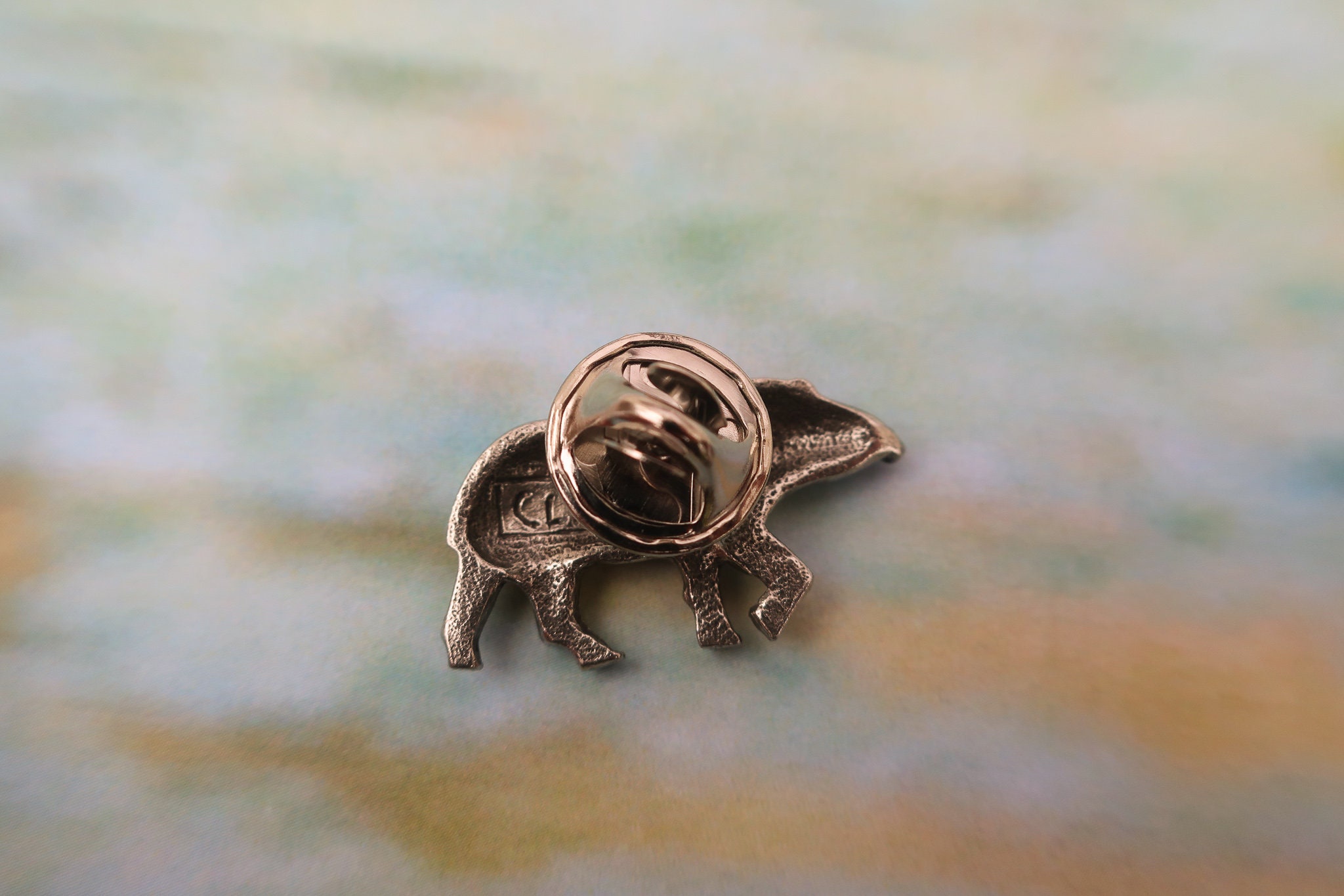 Tapir Pewter Lapel Pin- CC645- Animal, Zoo, Herbivore, and Primitive ...