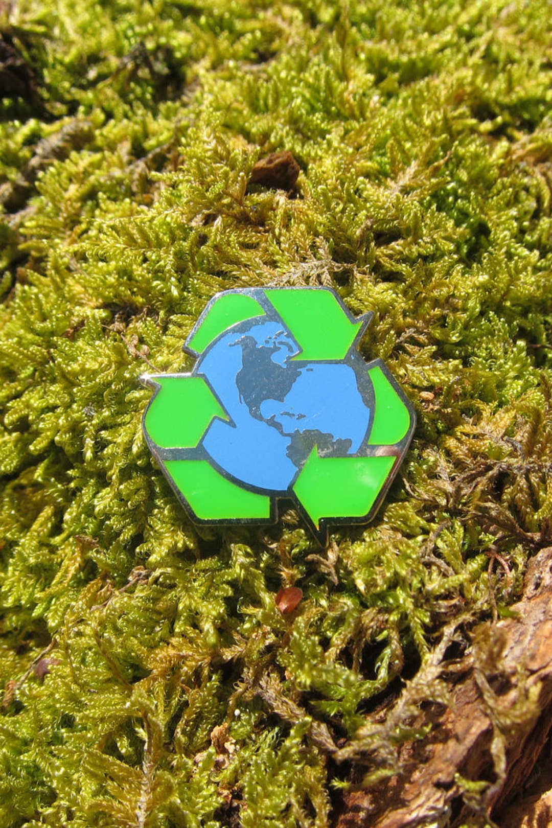 Recycle Earth Enamel Pin- EP102- Reduce, Reuse, Recycle, Earth Day and ...