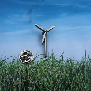 Wind Energy Lapel Pin- CC456- Wind Energy, Wind Turbines, Solar Energy ...