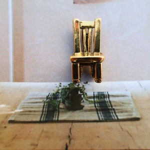 Chair Gold Dipped Pewter Lapel Pin - CC149G- Chair, Furniture, Seats ...