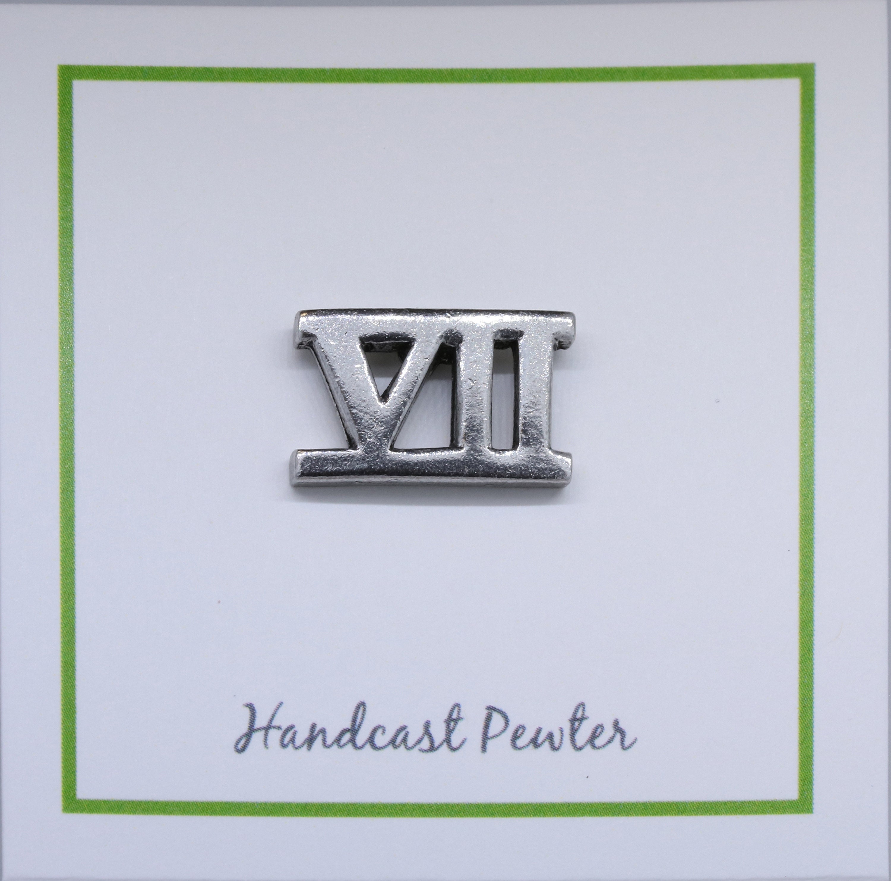 Roman Numeral 7 CC609-VII Roman Numerals 7 and Number Pins - Etsy