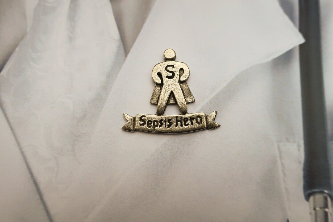 Sepsis Hero Lapel Pin- CC677- Recognizing the Symptoms of Sepsis Saves ...
