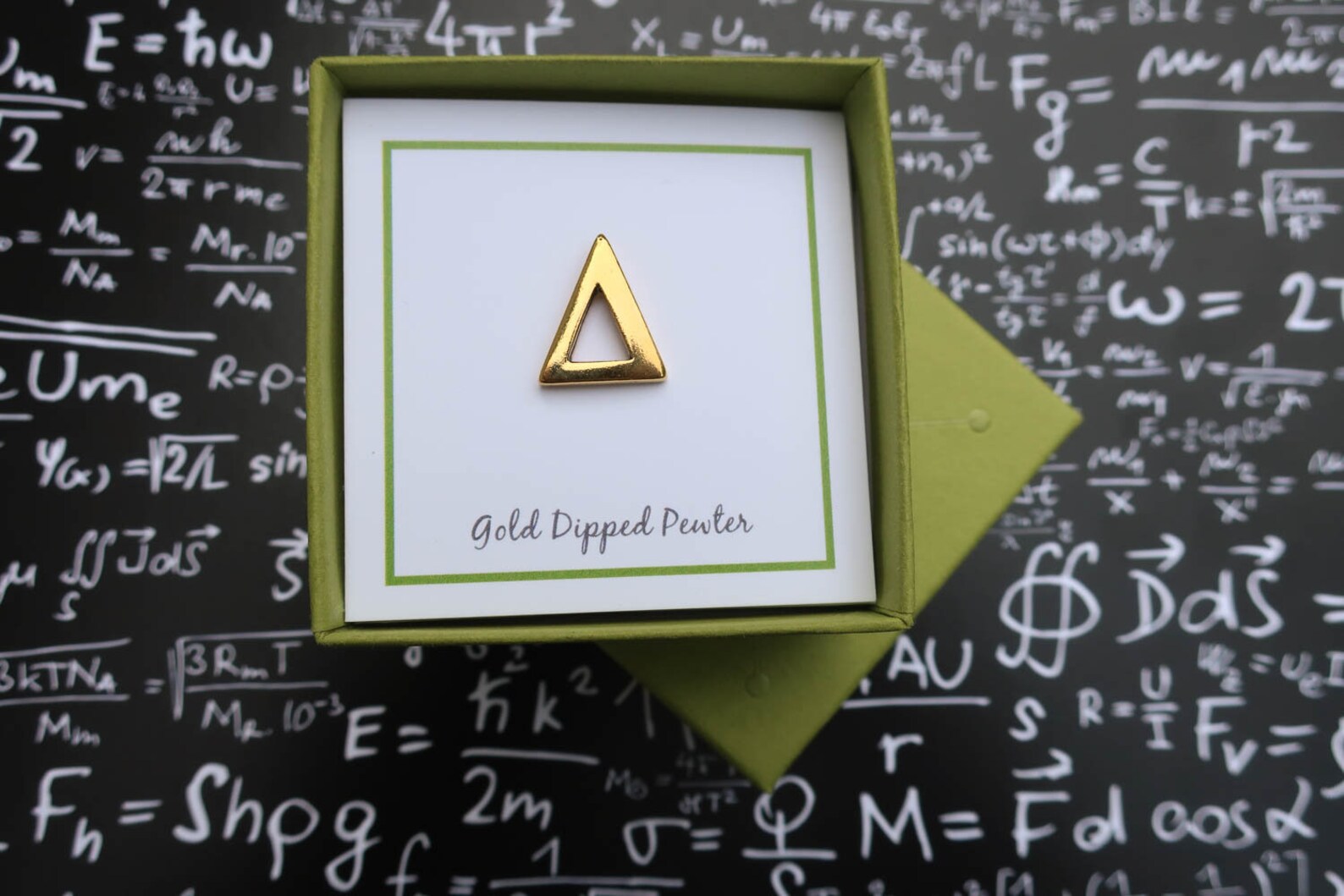 Delta Gold Dipped Pewter Lapel Pin- CC595G- Mathematics, Math Teacher ...