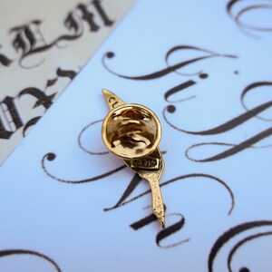 Gold Quill Lapel Pin-cc267g- Writing and Literature Gifts, Literacy ...