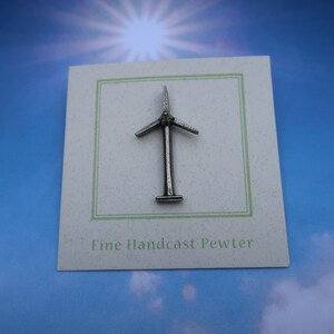 Wind Turbine Lapel Pin - CC387- Clean Energy, Solar Energy, Wind Energy ...