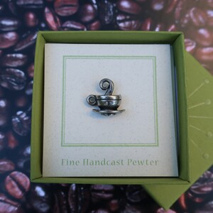 Coffee Cup Lapel Pin- CC291- Coffee, Tea, Caffeine, Coffee Lover Pins ...