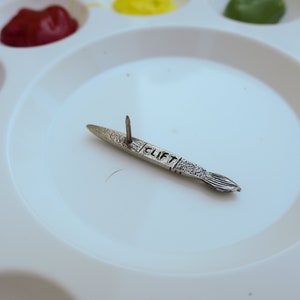 Art Brush Lapel Pin - CC429- Art, Art Teacher, Artist, Paint, Painting ...
