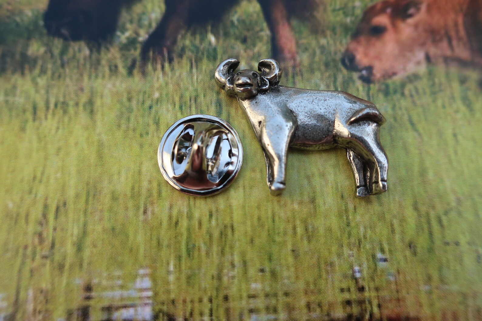 Water Buffalo Pewter Lapel Pin CC437 Buffalo Wild Life and - Etsy