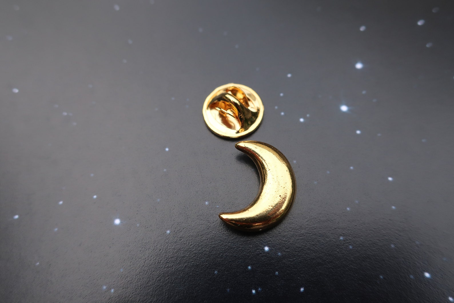 Gold Crescent Moon Lapel Pin CC457G Crescent Moon Moon | Etsy