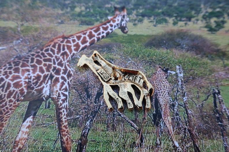 Giraffes Gold Dipped Pewter Lapel Pin- CC252G- Zoo, Safari, Africa, and ...