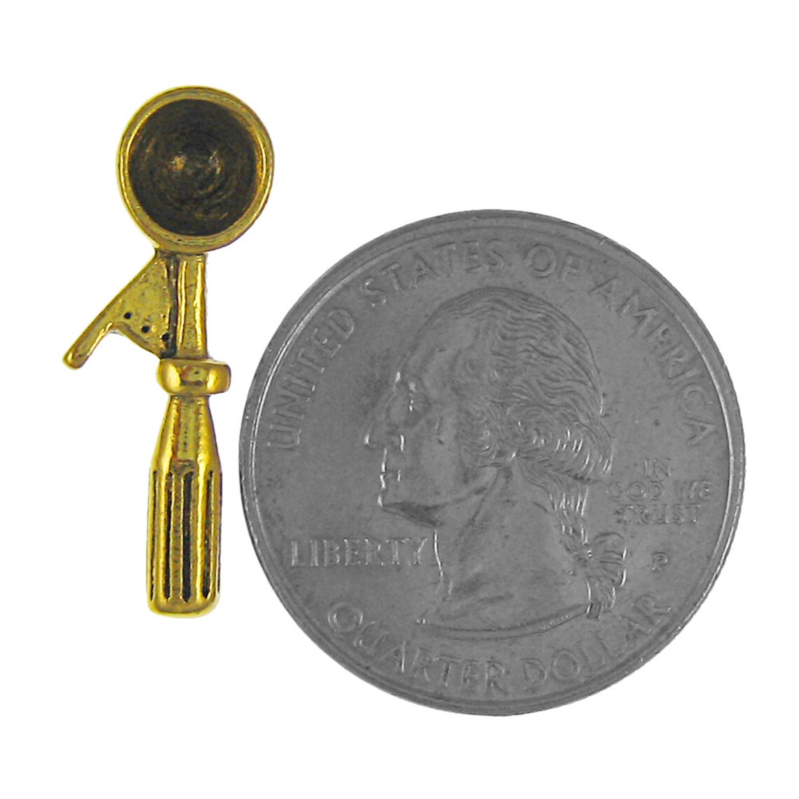 Gold Ice Cream Scoop Lapel Pin-cc197g Ice Cream Summer - Etsy