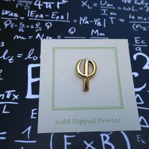 Golden Ratio Gold Lapel Pin- CC584G- Golden Ratio, Math, Mathematics ...