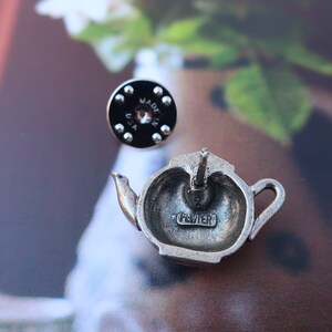 Teapot Lapel Pin - CC146- Tea, Tea Time, Caffeine, and Tea Party Pins ...